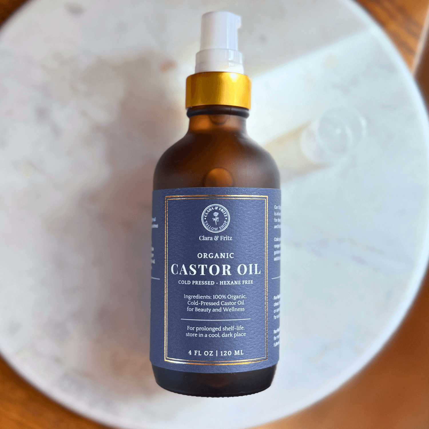 Organic Castor Oil - Pure & Natural | Nourish & Revive – Clara & Fritz ...