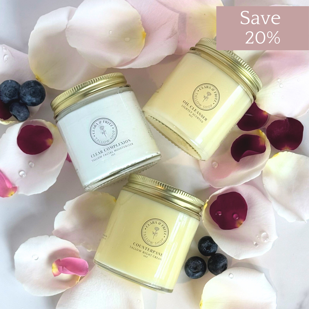 Daily Facial Trio from Clara & Fritz - Save 15% – Clara & Fritz Tallow Shop
