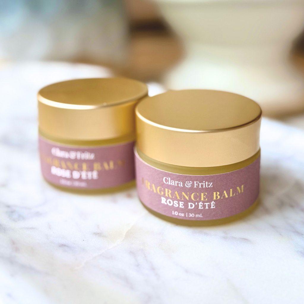 Fragrance Balm - Rose & Bergamot Scented Luxury – Clara & Fritz Tallow Shop