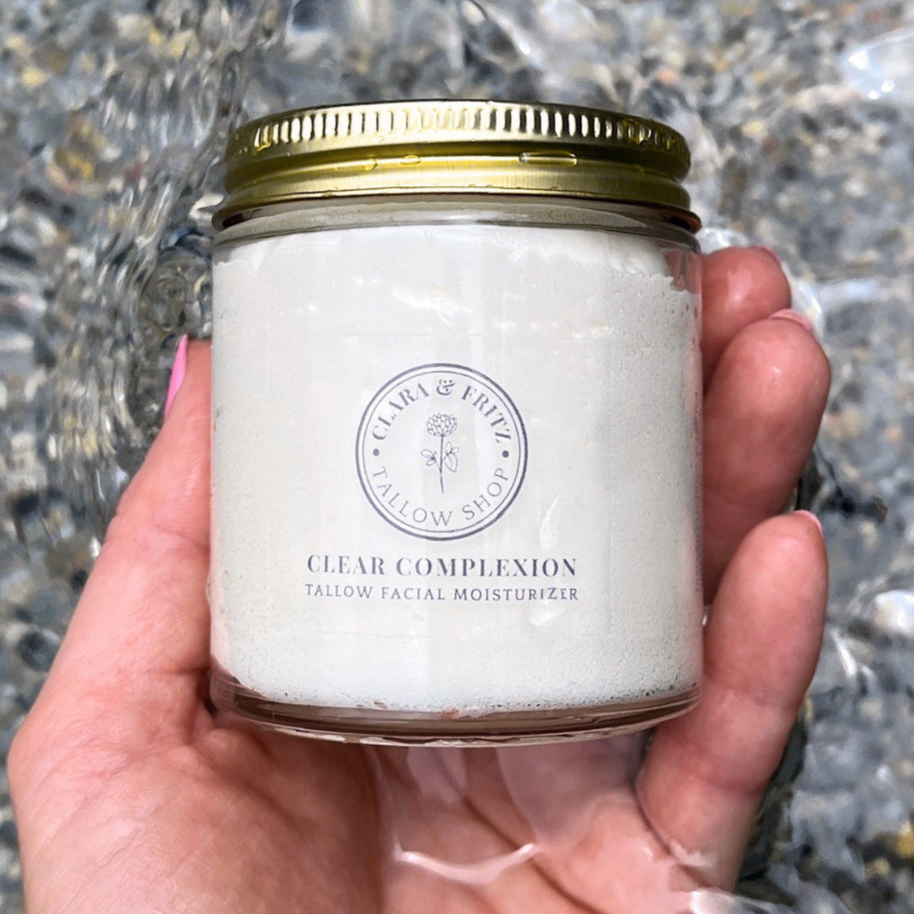 Clear Complexion Whipped Tallow Facial Moisturizer – Clara & Fritz ...